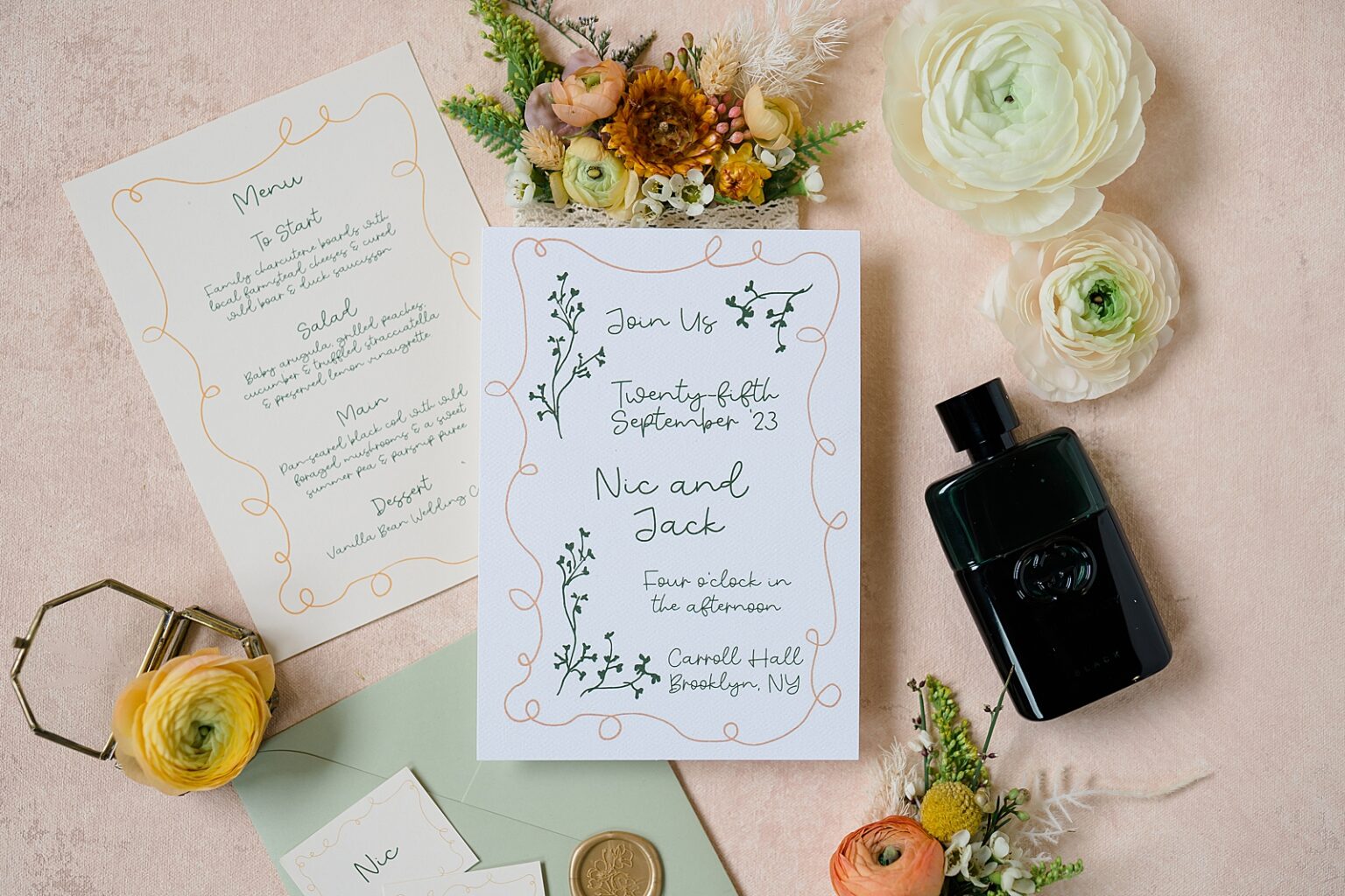 Spring Wedding Editorial at Carroll Hall